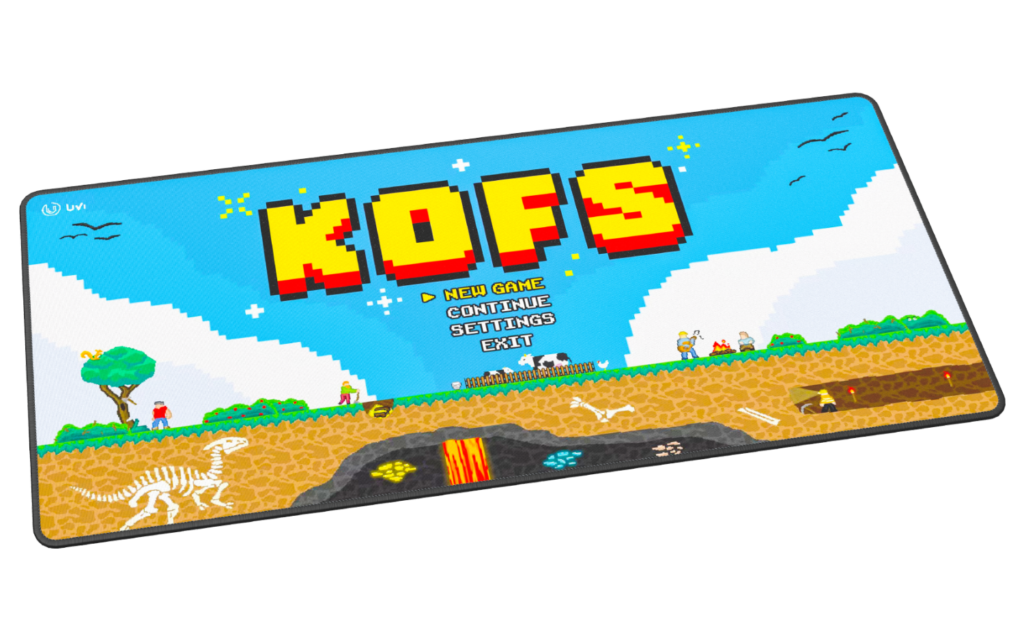 UVI x KOFS podloga Inferno v XXL velikosti 90 x 45 cm!