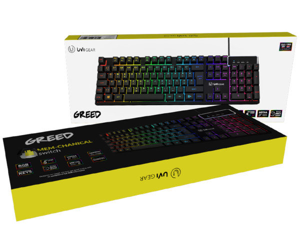 UVI Greed - Gaming RGB keyboard with Memchanical switches!