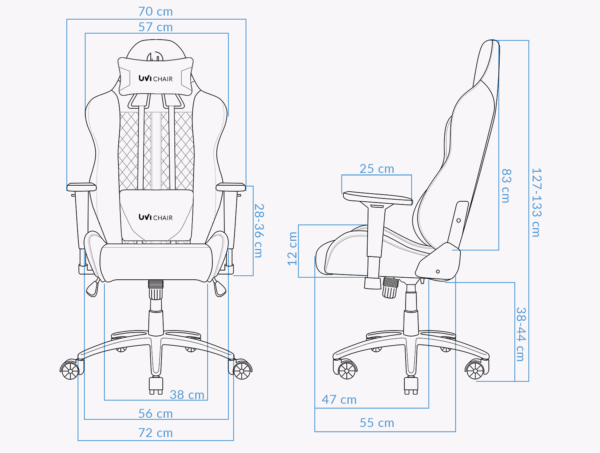 Gaming chair - UVI Gamer Blue is the best gaming chair you'll ever meet!