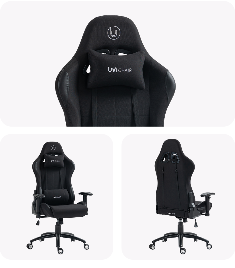 UVI Back in Black - Gaming Mesh Chair that can take the heat!