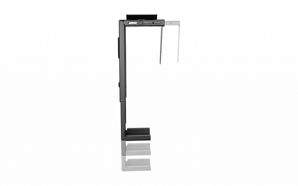 Adjustable PC mount with 360° swivel - Keep your PC off the ground!