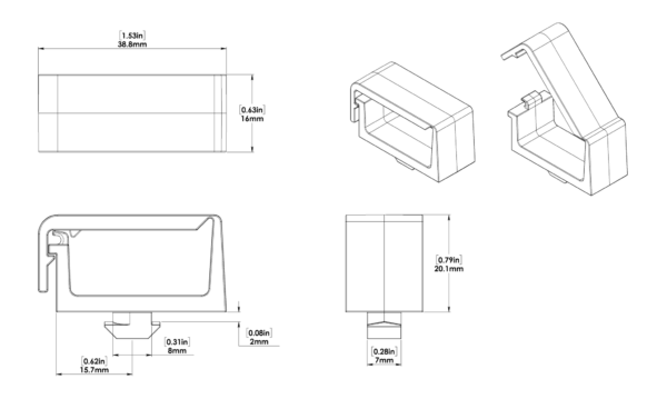 T-Clamps for SIM Cable Management